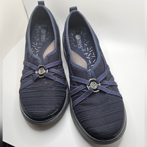 Bzees | Shoes | Bzees Navy Blue Slipon Shoes | Poshmark